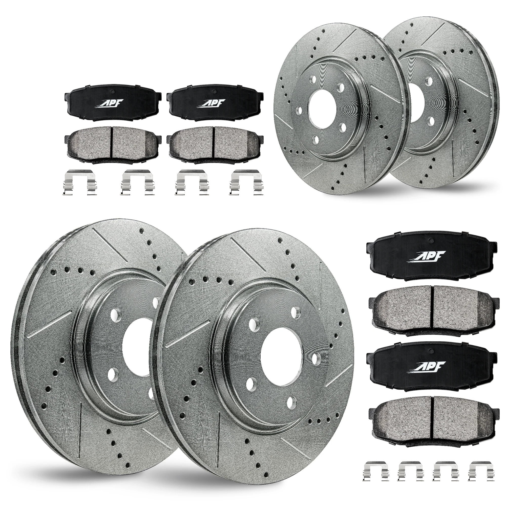 APF Full Brake Kit Rotors and Pads for Ford Mustang 2005-2010 - Walmart ...