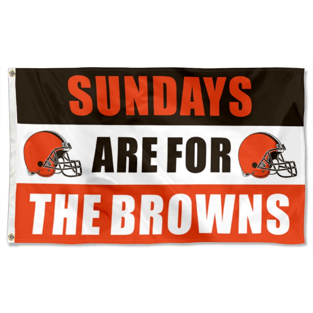 APFoo Sundays Are For The Browns Flags Banner Home Yard Garden Decor ...