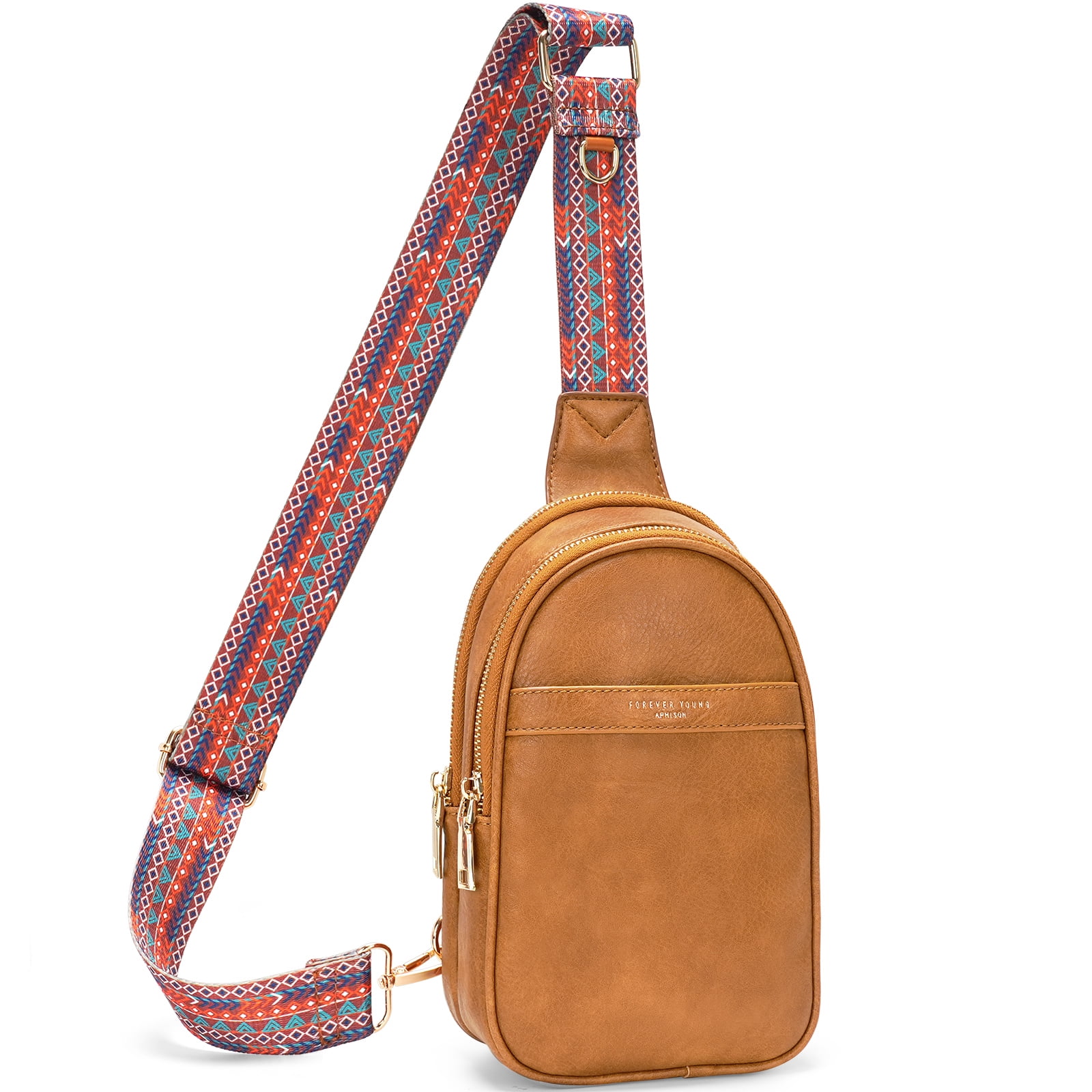 APHISON Small Sling Bag Fanny Packs Cell Phone Purse Vegan Leather ...