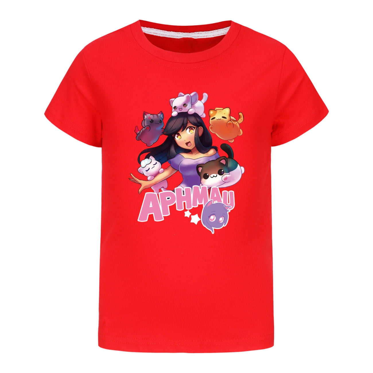 APHMAU girls' T-shirt with cartoon elements for children's movies, TV ...