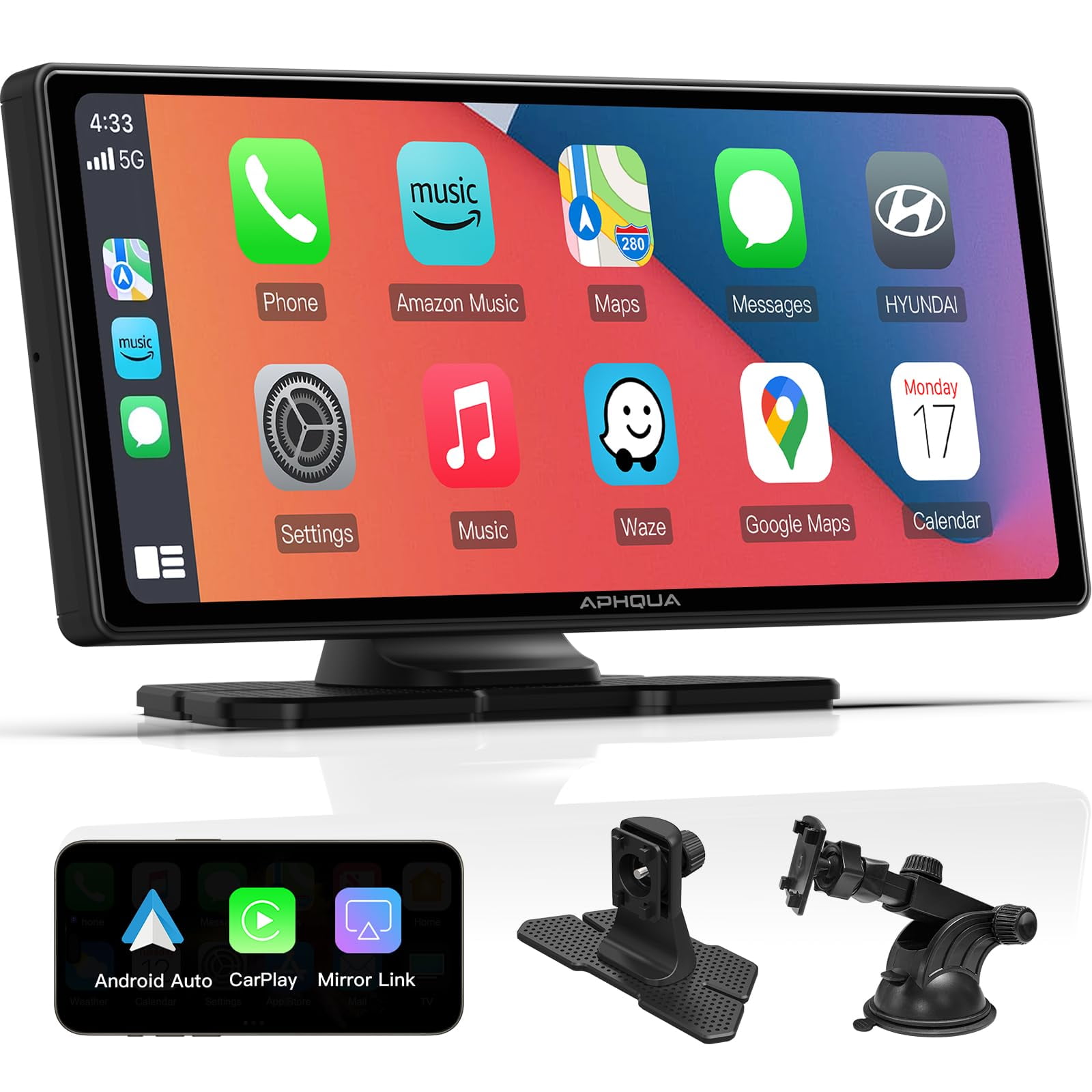 APHQUA-[2025] Protable Apple Carplay & Android Auto,Car Play Box for ...