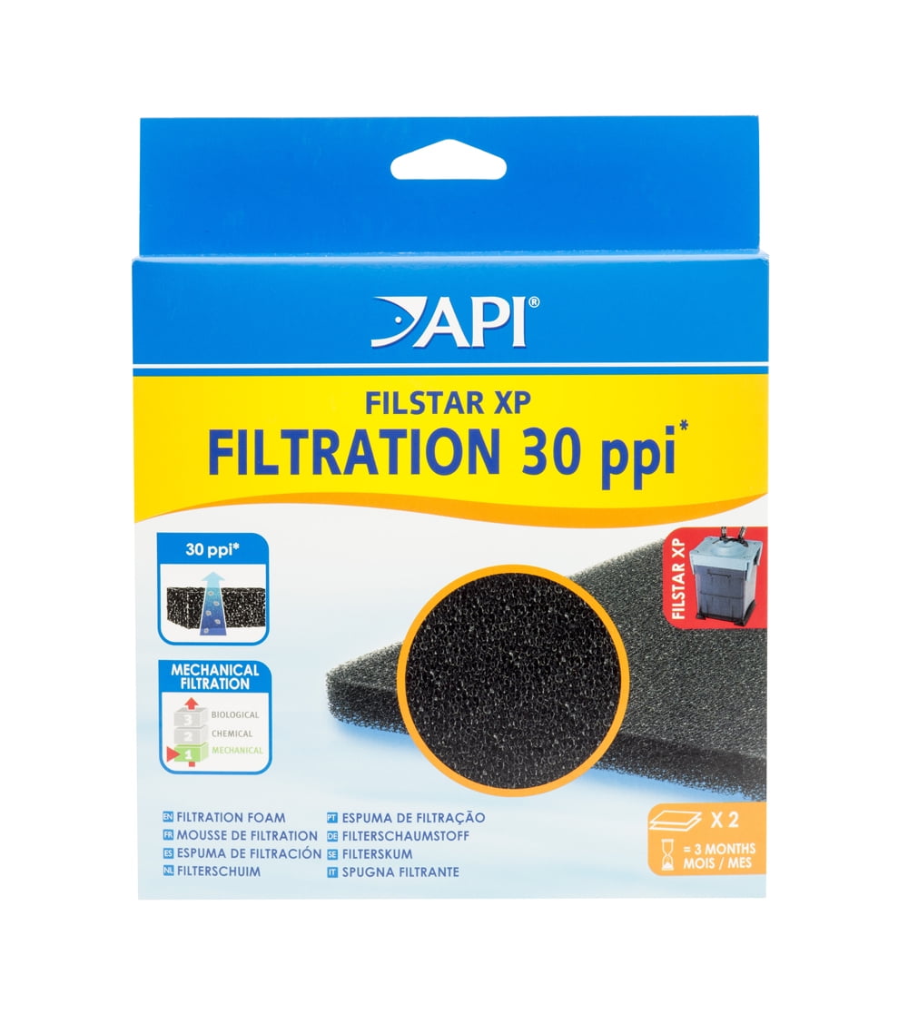 API Filstar Filtration Foam, Aquarium Canister Filter Filtration Pads ...