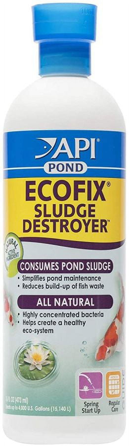 API Pond Ecofix Sludge Destroyer [Pond, Water Treatments] 16 oz (Treats ...