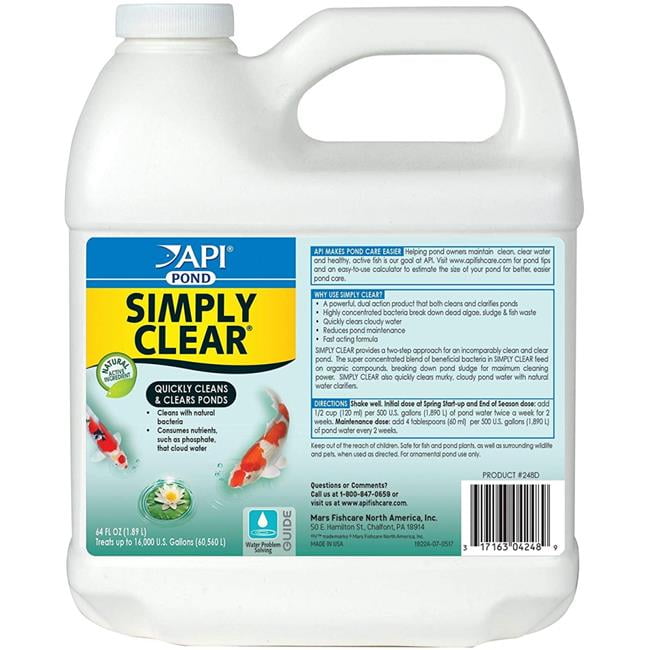 API Pond Simply-Clear with Barley Quickly Cleans and Clears Ponds - Walmart.com