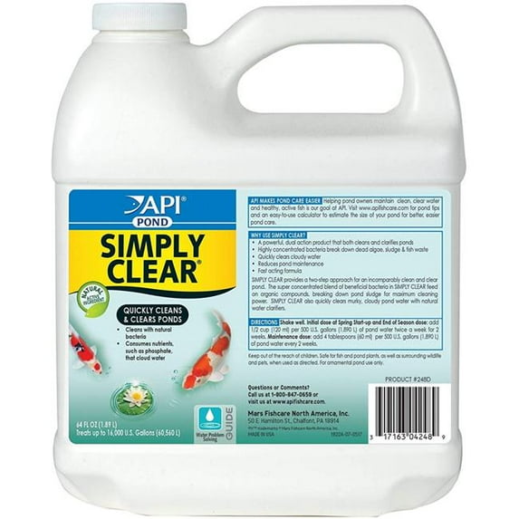 API Pond Simply-Clear with Barley Quickly Cleans and Clears Ponds ...