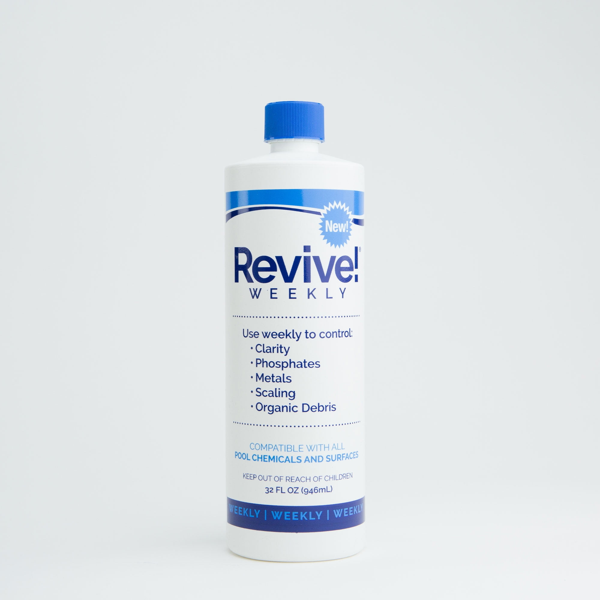 API Revive! Weekly Swimming Pool Clarifier Cleaning Treatment, 32 Ounce ...