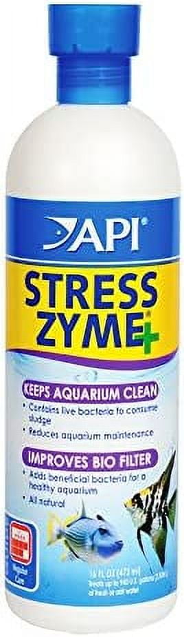 API STRESS ZYME Freshwater and Saltwater Aquarium Cleaning Solution 16 ...