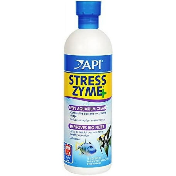 API STRESS ZYME Freshwater and Saltwater Aquarium Cleaning Solution 16 ...