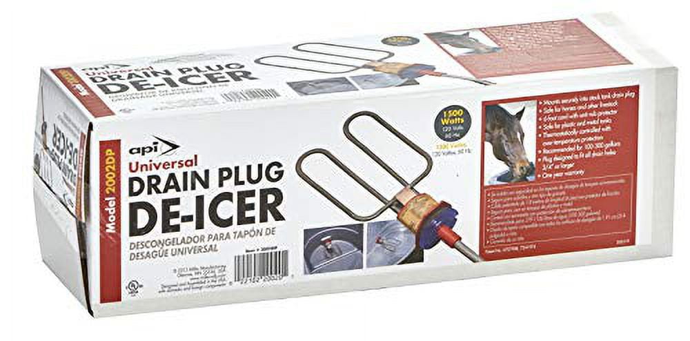 API® Stock Tank Water Deicer | Universal Drain Plug De-Icer | Livestock ...