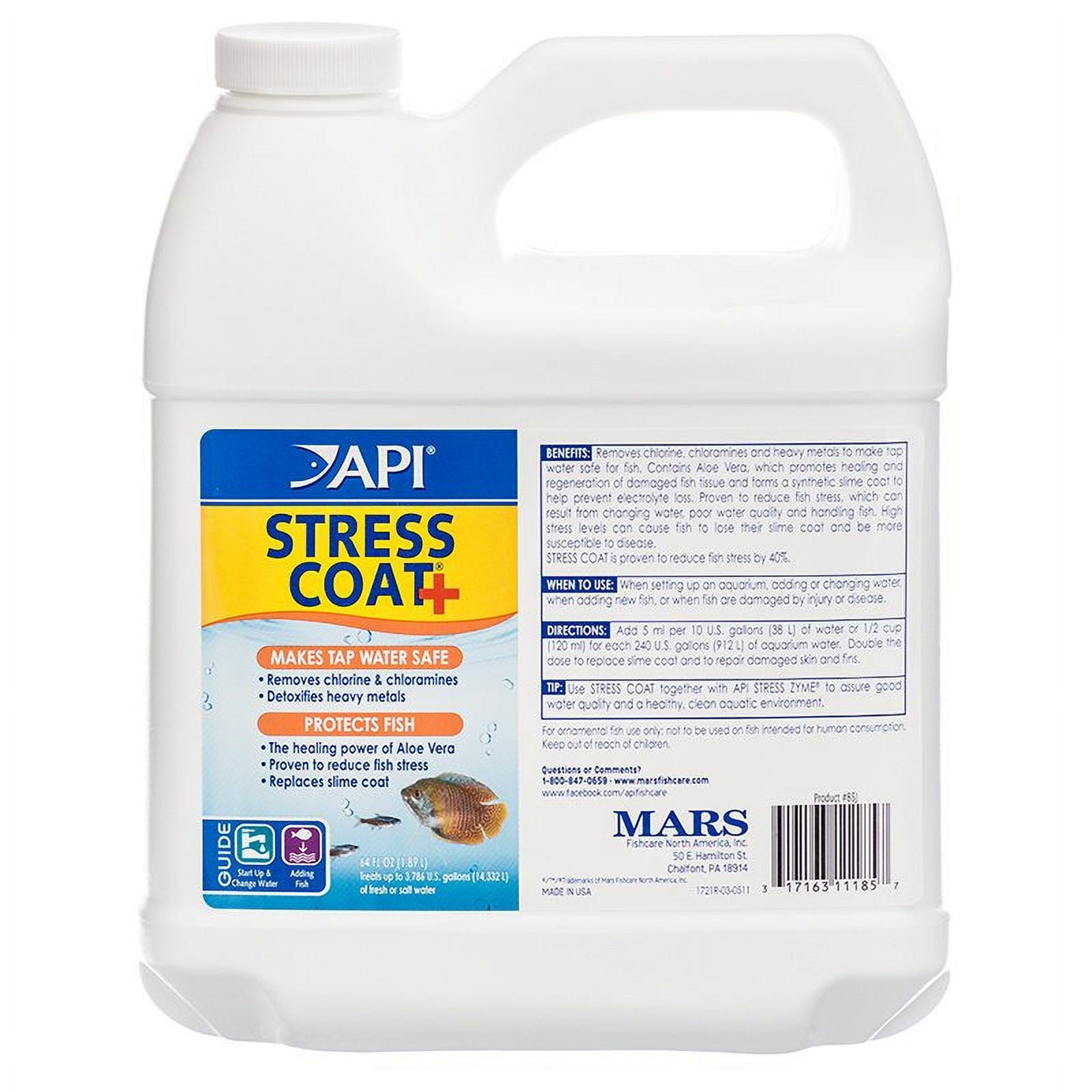 API Stress Coat + Fish and Tap Water Conditioner - Walmart.com