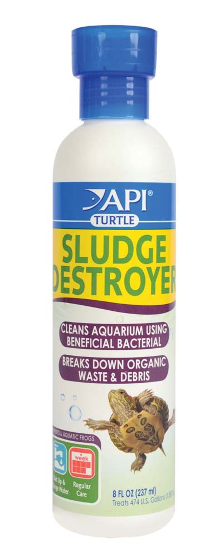 API Turtle Sludge Destroyer, Aquarium And Sludge Remover Treatment, 8 ...