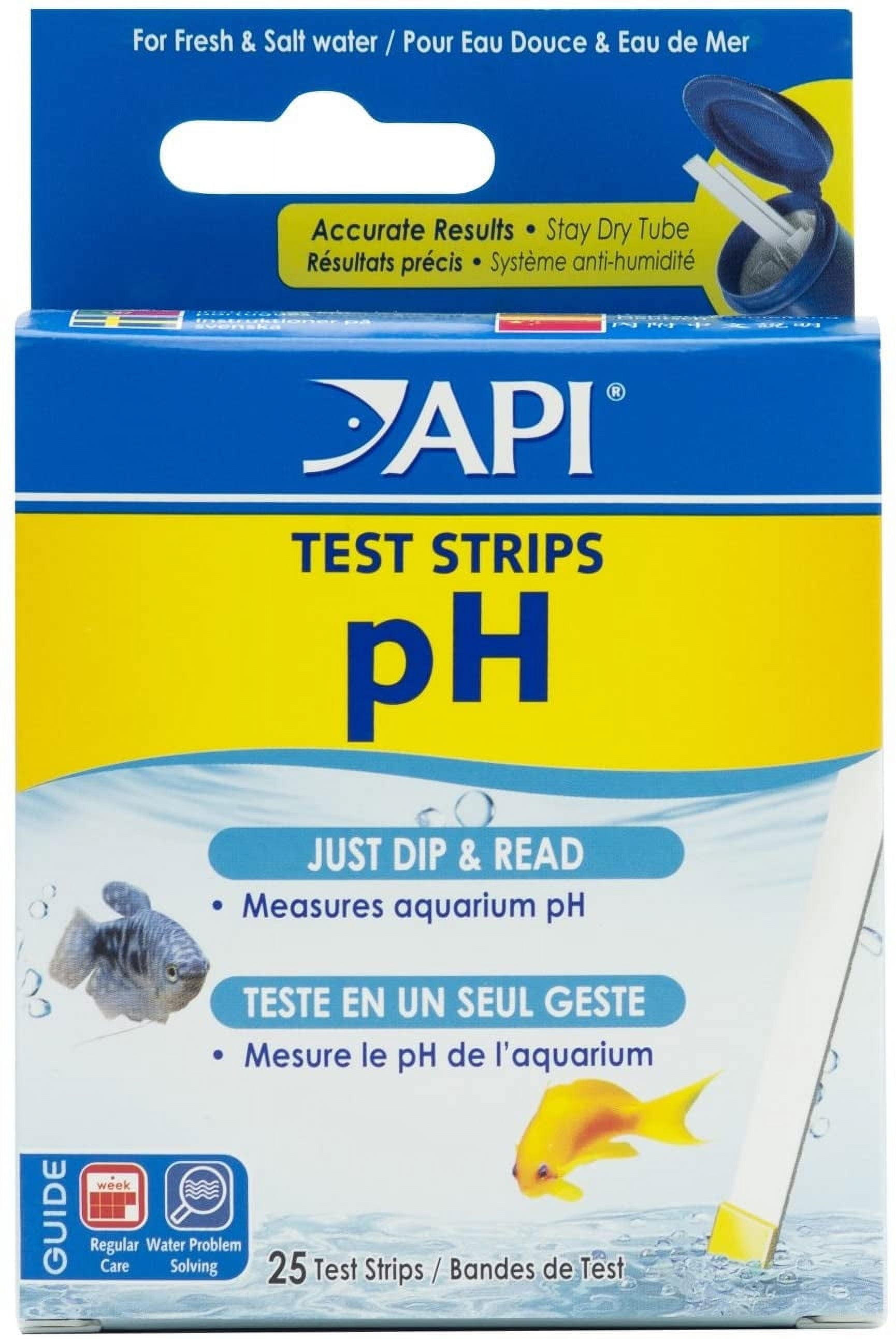 API pH Test Strips for Freshwater and Saltwater Aquariums [Aquarium ...