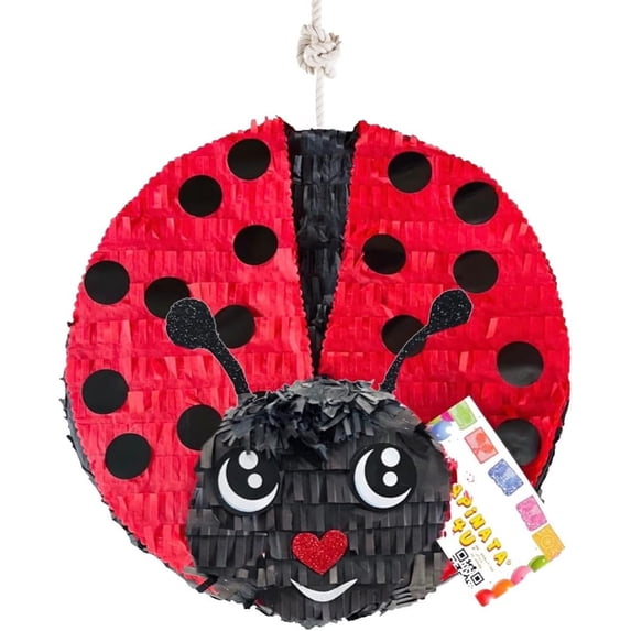 Handcrafted 16" Traditional Ladybug Pinata - Custom Made, Fully ...