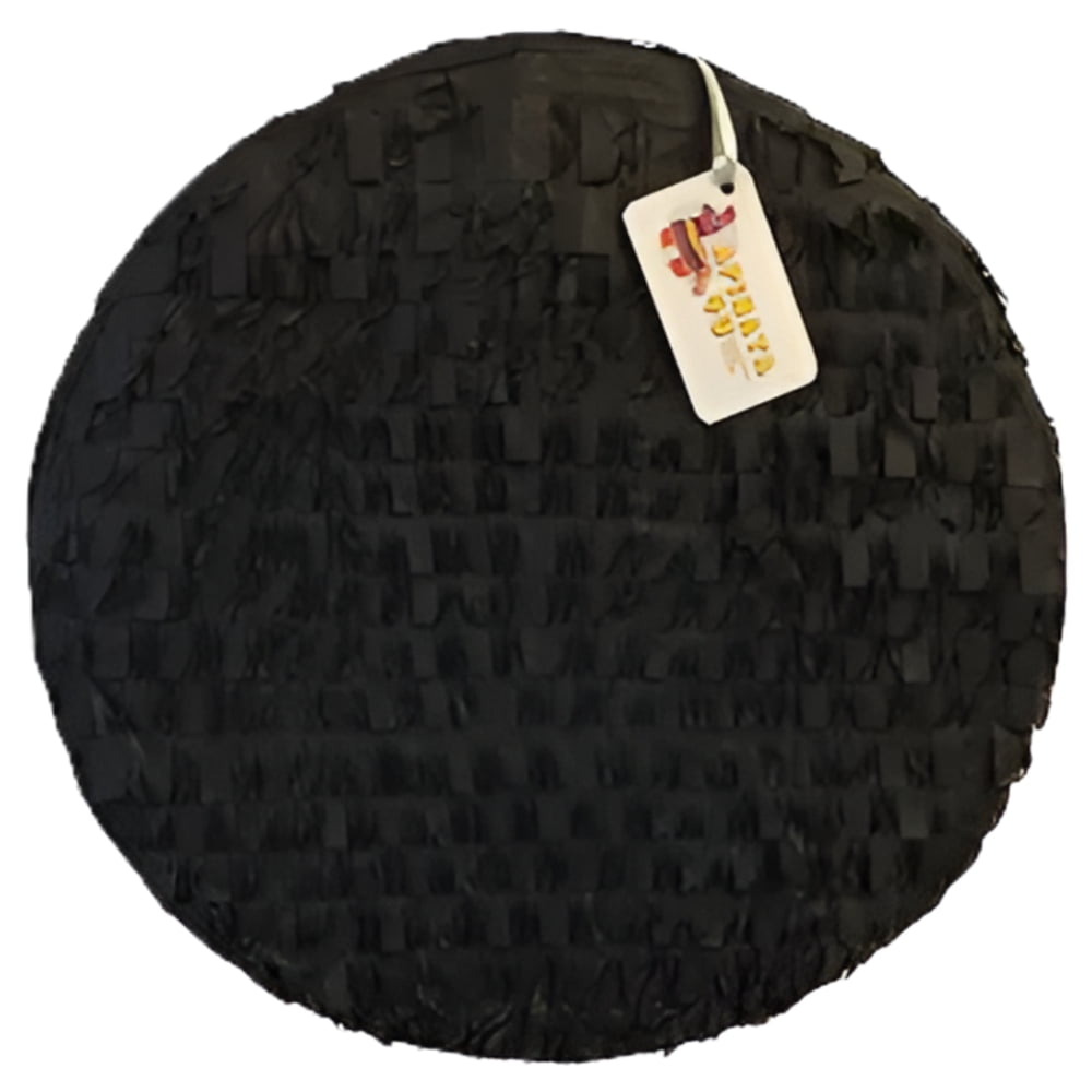 "APINATA4U 16"" Round Blank Pinata in Sleek Black Color for Adults ...