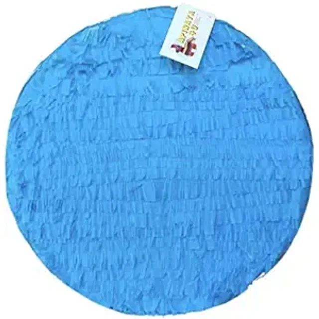 APINATA4U 16" Round Blank Pinata Bright Blue Color Great to Create Your ...