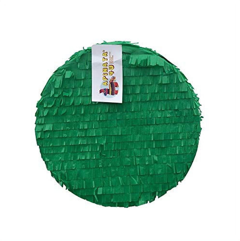 APINATA4U 16" Round Blank Pinata Green Color Great to Create Your Own ...