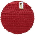 APINATA4U 2-D Flat16" Round Blank Pinata Red Color Great to Create Your ...