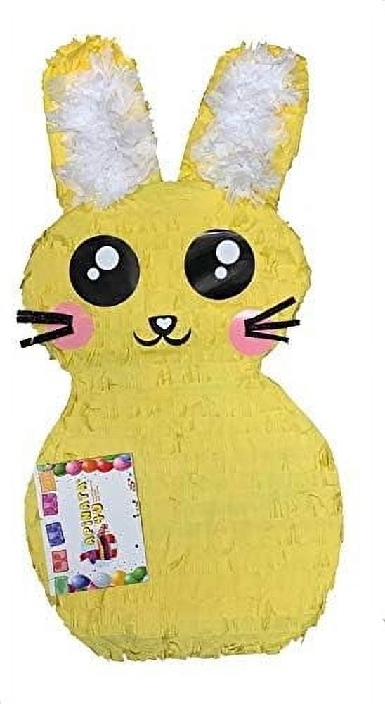 APINATA4U 20" Tall Easter Bunny Piñata Yellow Color Easter Theme Party ...