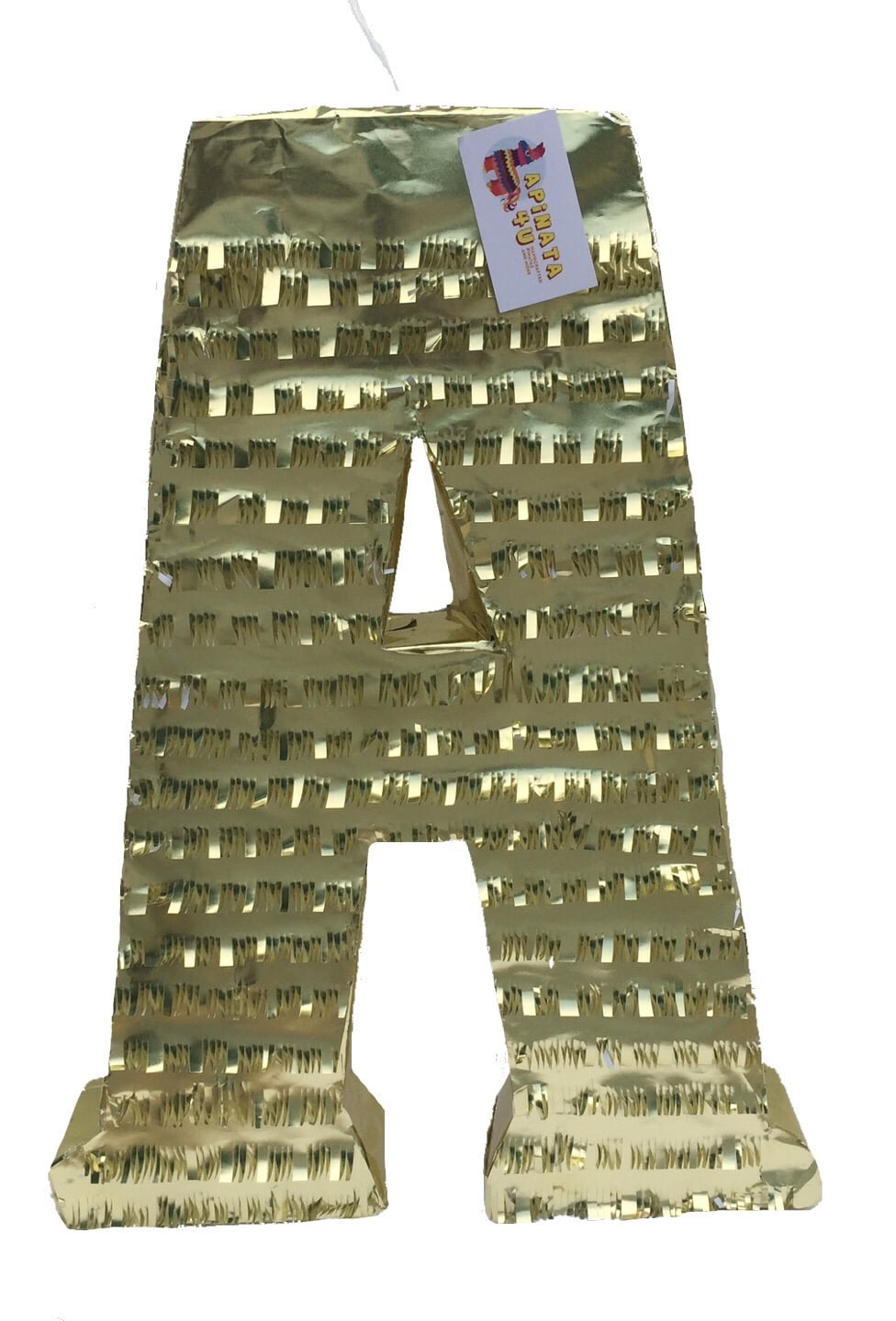 APINATA4U 20'' Tall Letter A Pinata Gold Color - Walmart.com