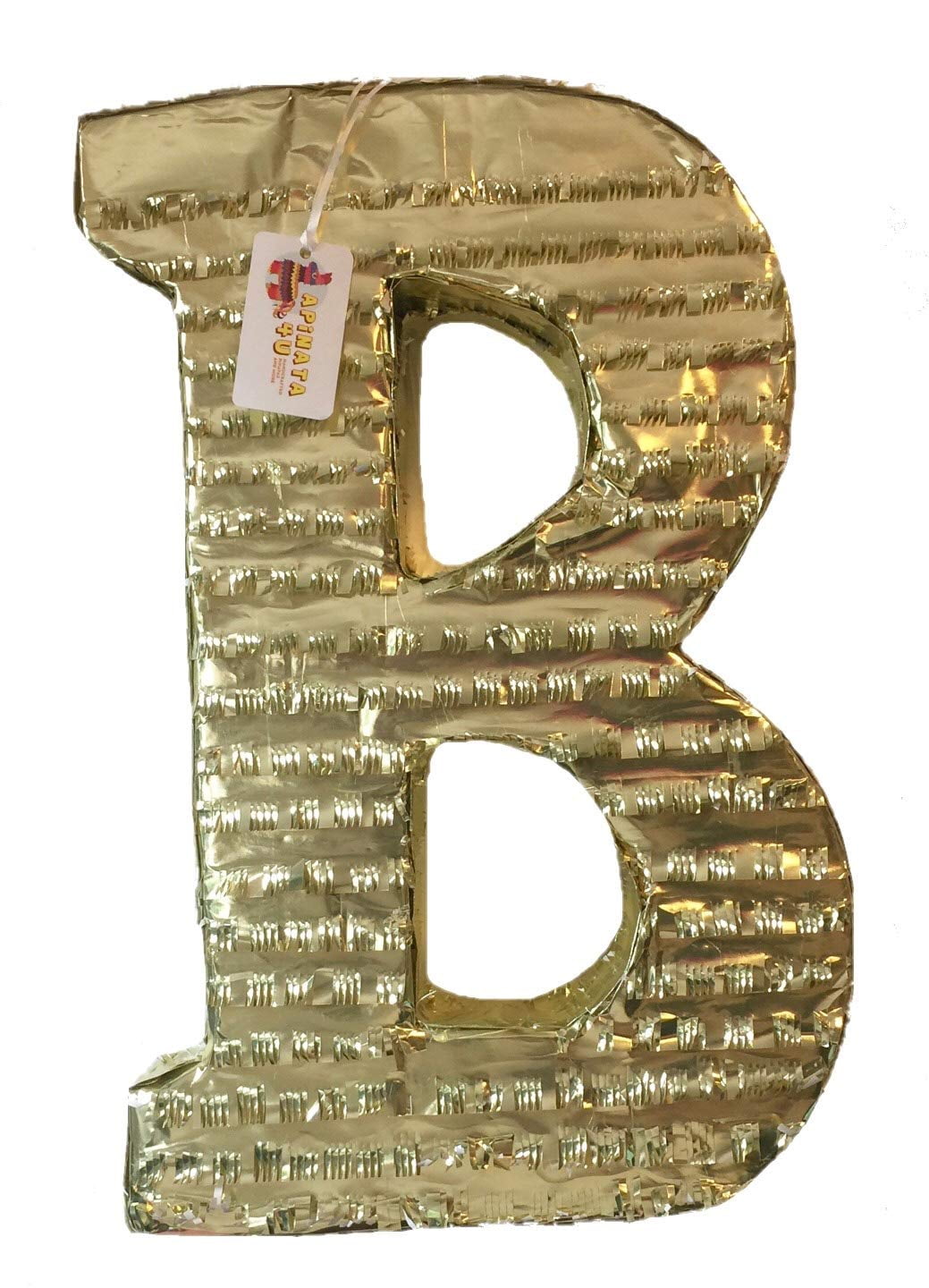 APINATA4U 20'' Tall Letter B Pinata Gold Color - Walmart.com
