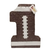 APINATA4U Large 20" Tall Number One Brown Football Theme Sports Pinata ...