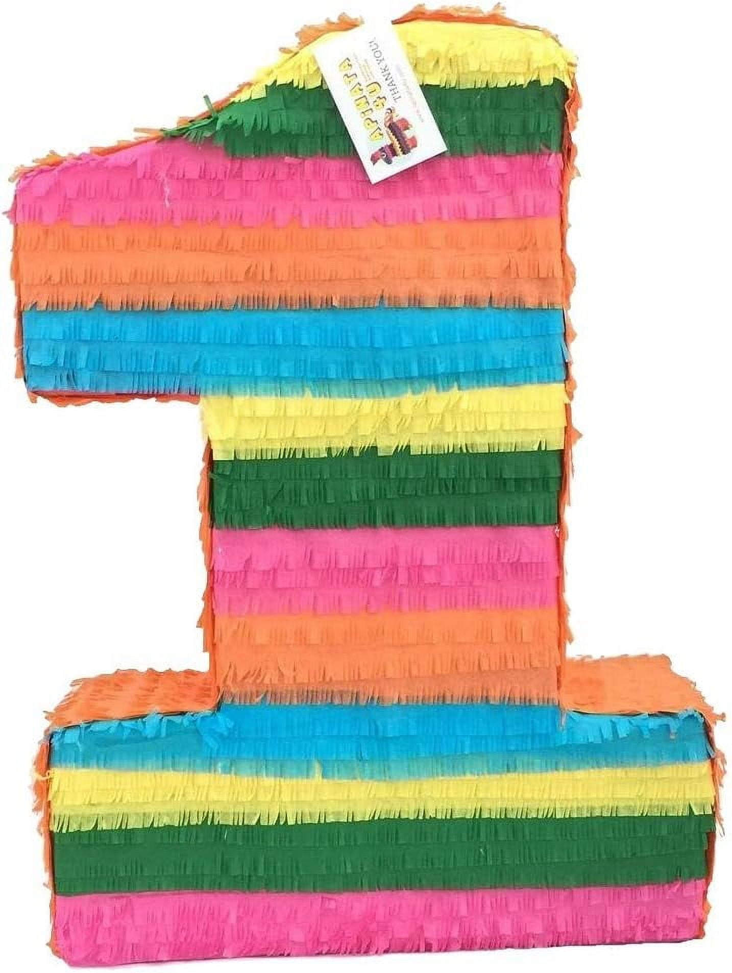 APINATA4U 20'' Tall Number One Piñata Fiesta Theme Party Favor First ...
