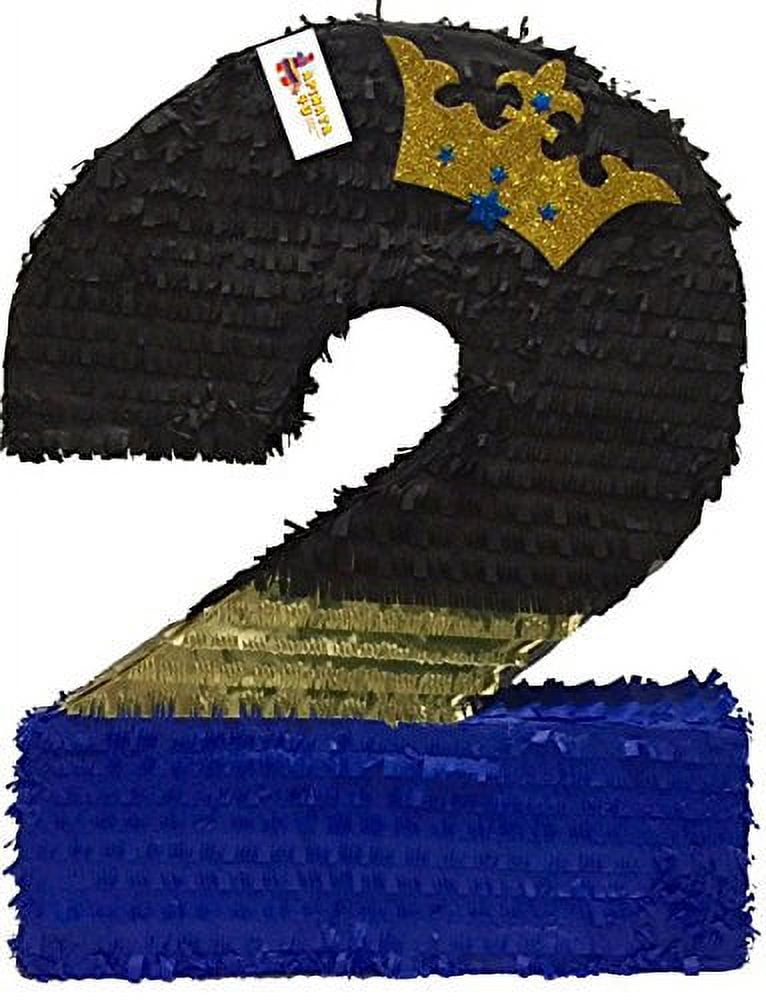 APINATA4U 20'' Tall Number Two Royal Prince Theme Piñata Second ...