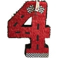 APINATA4U 20'' Tall Red Number Four Racing Theme Piñata - Walmart.com