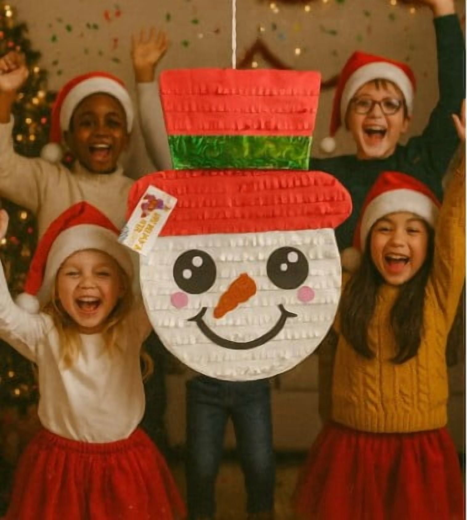 APINATA4U Christmas Celebration Snowman Pinata - Fun Holiday Party ...