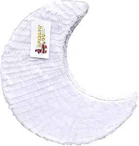 APINATA4U Crescent Moon Pinata White Color To the Moon and back Theme ...