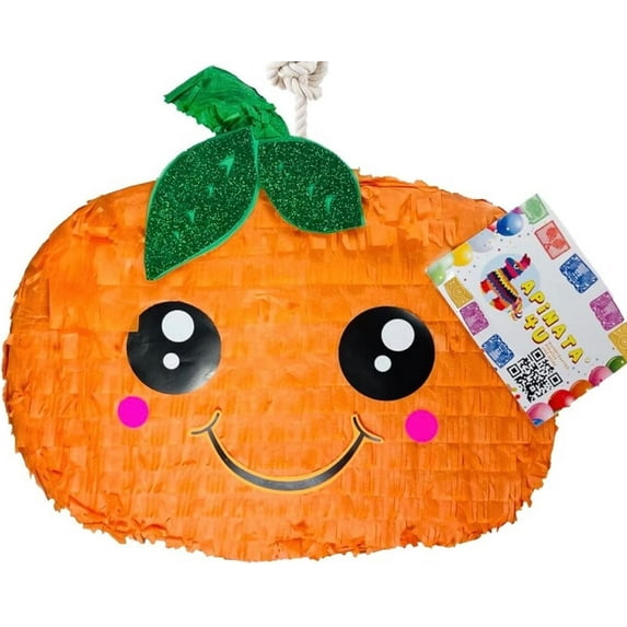 APINATA4U Fall Theme Pumpkin Pinata Tangerine Citrus Theme Happy ...