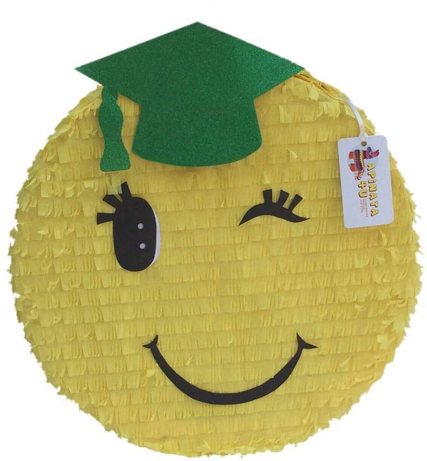 APINATA4U Graduation Emoticon Pinata Green Cap 16" - Walmart.com