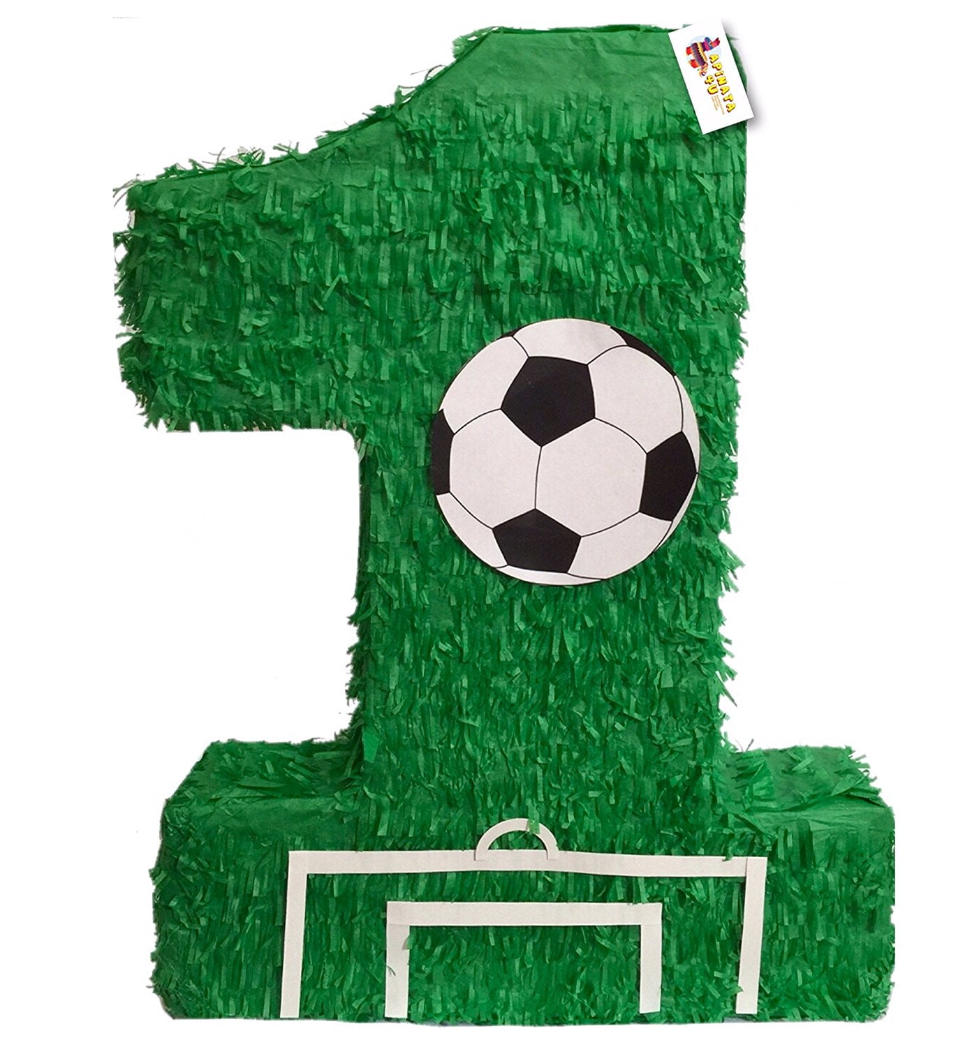 APINATA4U Green Number One Pinata 20" Tall Soccer Theme - Walmart.com