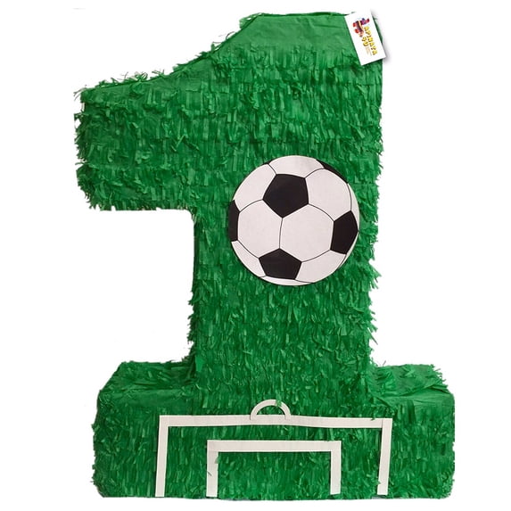 APINATA4U Green Number One Pinata 20" Tall Soccer Theme - Walmart.com