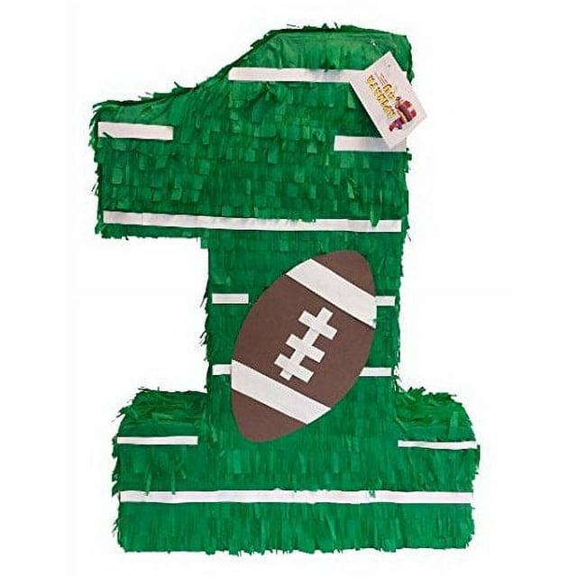 APINATA4U Green Number One Pinata American Football 20'' Tall - Walmart.com