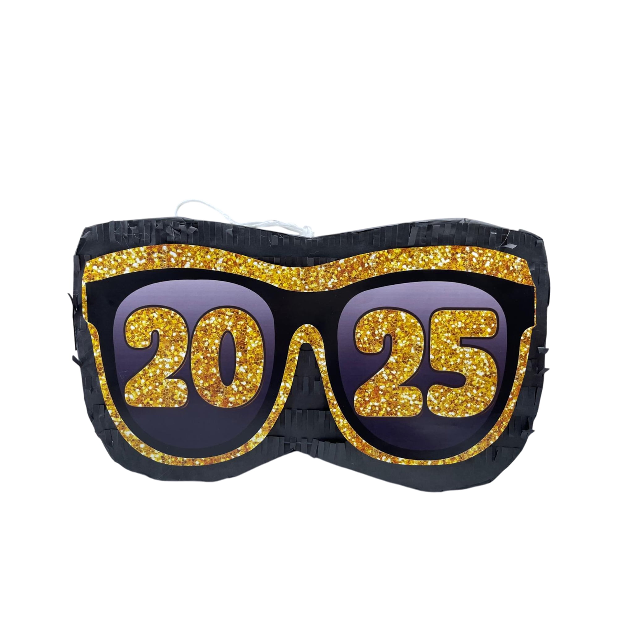 APINATA4U Happy New Year 2025 Black Sunglasses Pinata - Fun Party ...