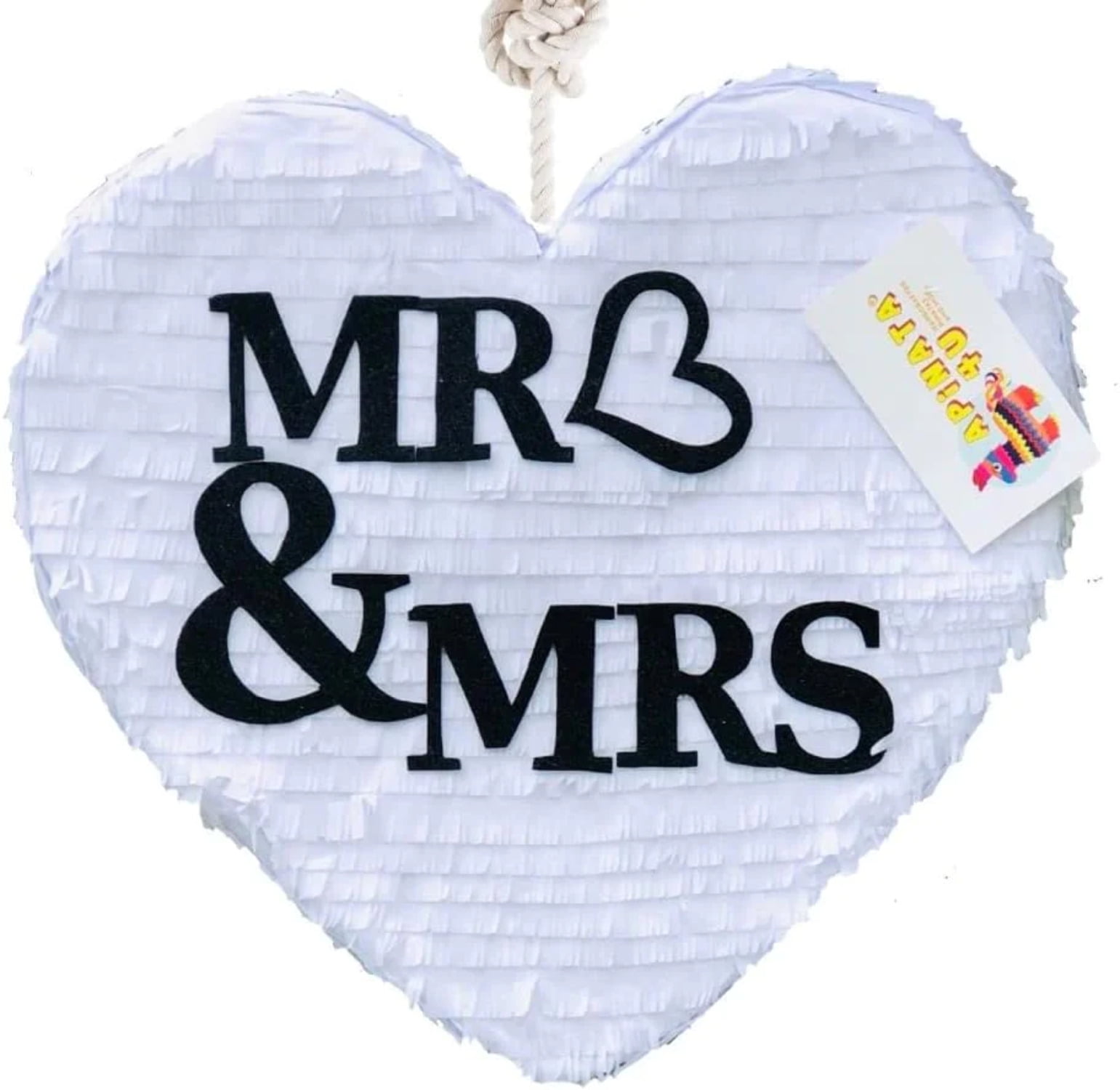 APINATA4U Mr & Mrs Heart Pinata - Walmart.com