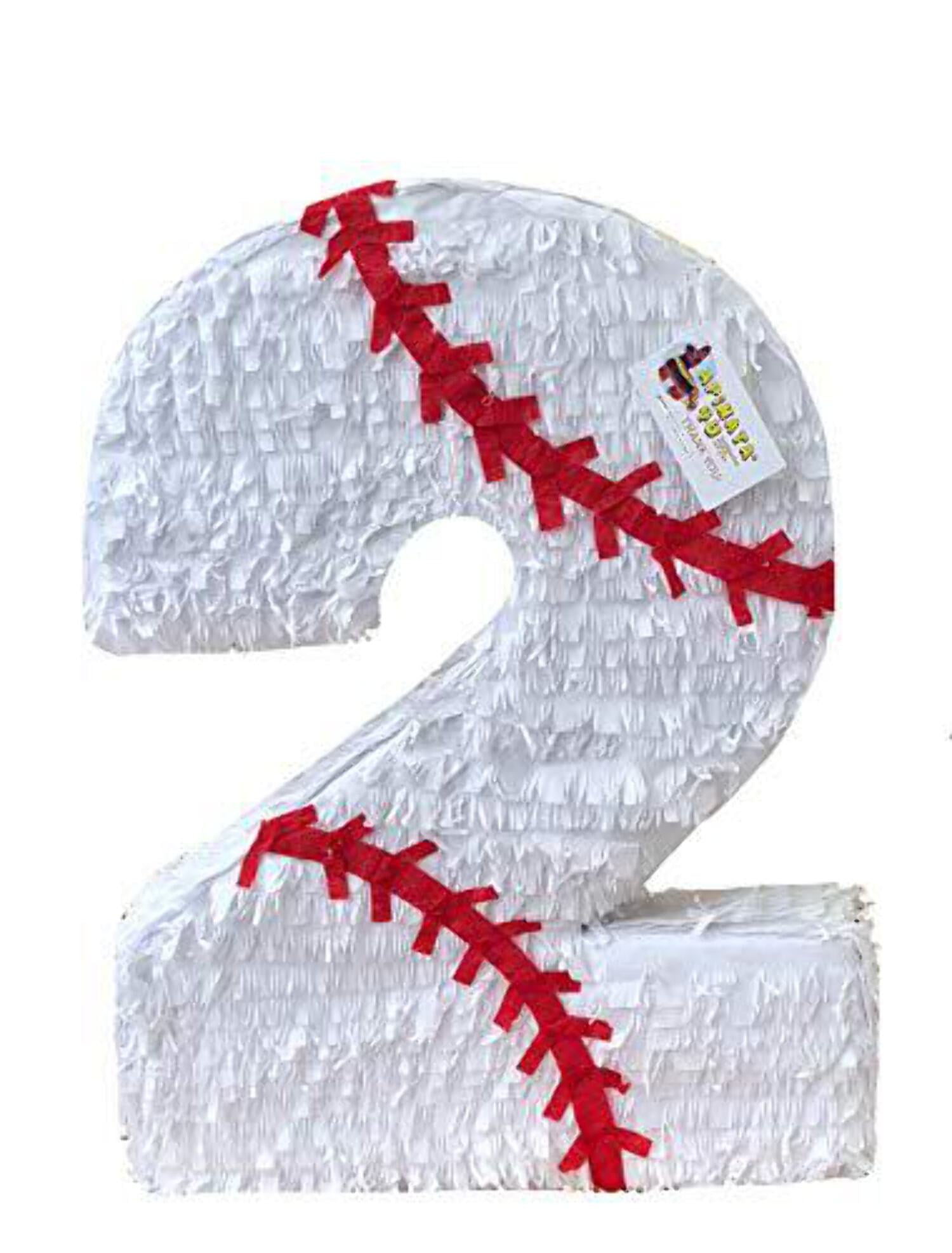 APINATA4U Number Two Pinata Baseball Theme Baseball Party Favor ...