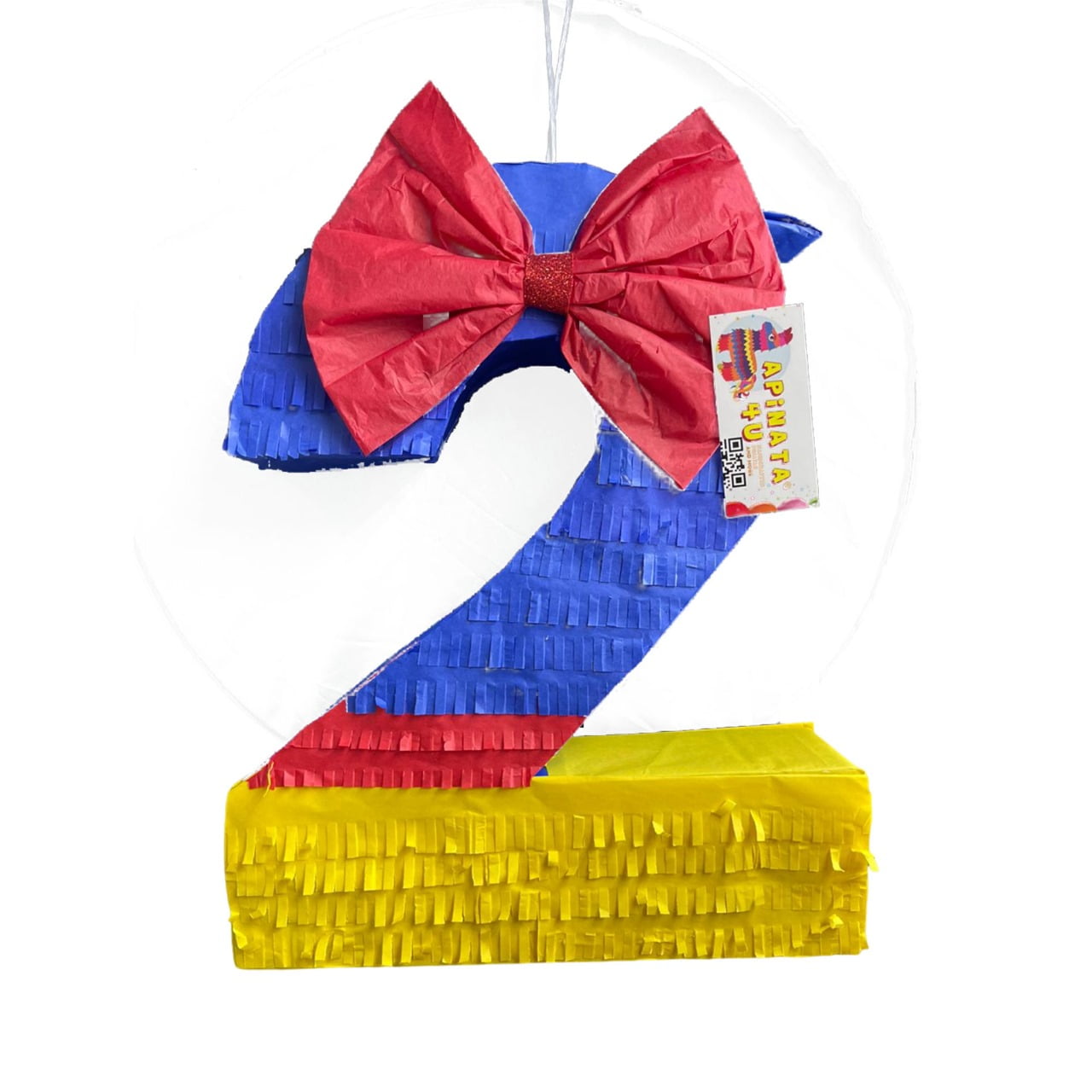 APINATA4U Number Two Pinata, Multicolor Princess Theme for Second ...
