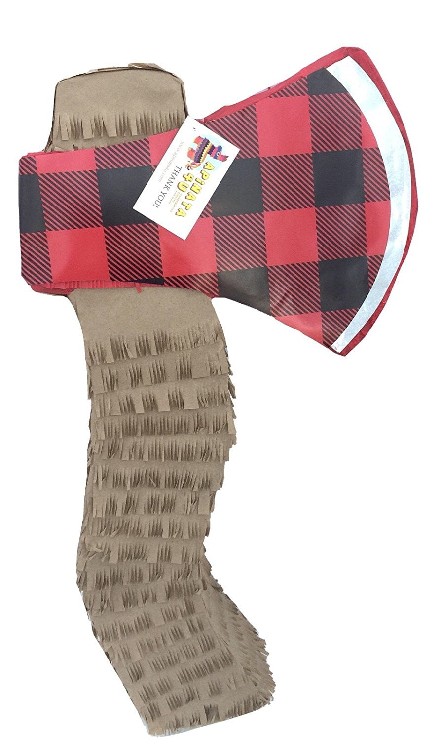 APINATA4U Plaid Axe Pinata Lumberjack Theme - Walmart.com