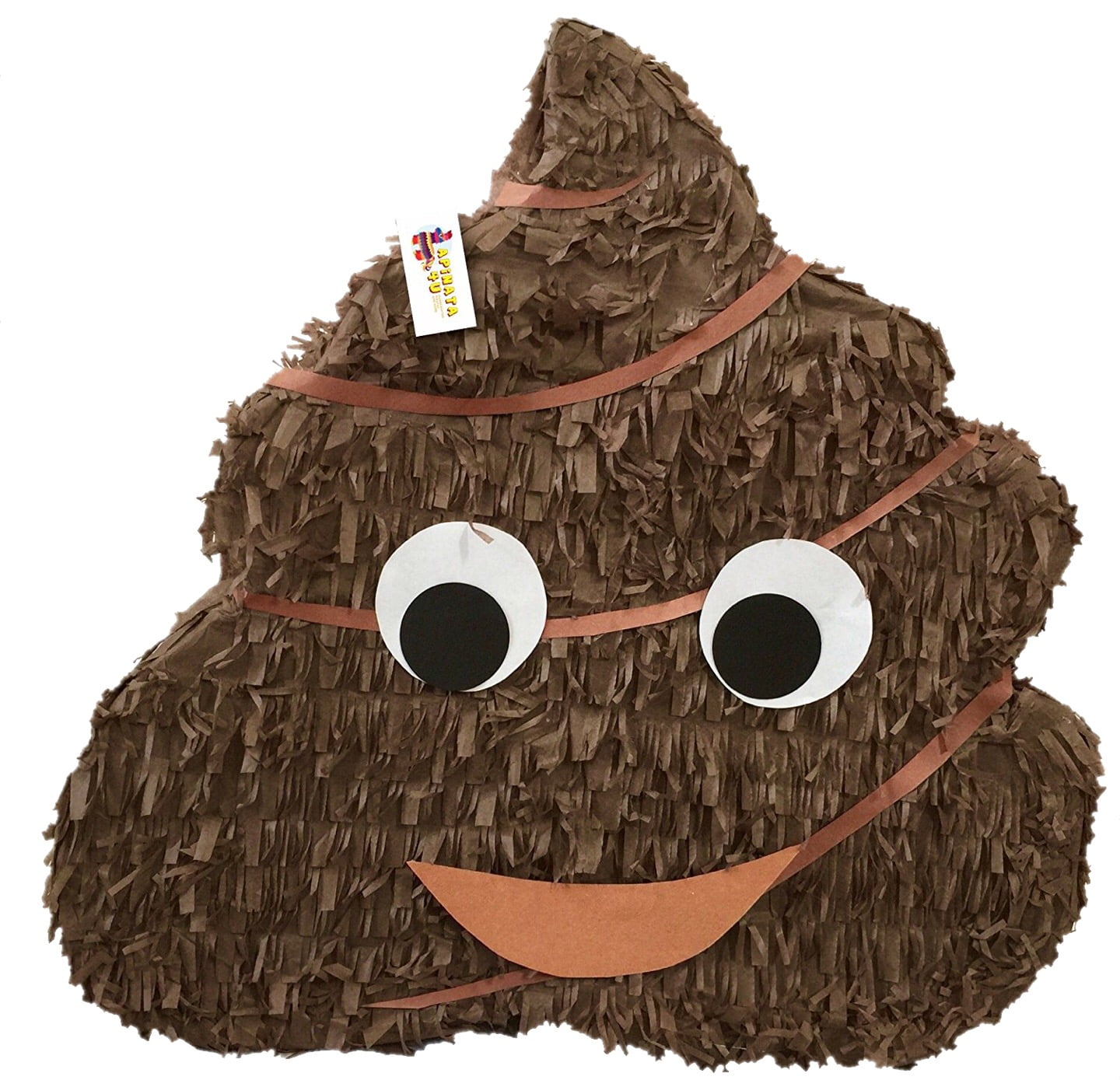 APINATA4U Poop Emoticon Pinata 19" Tall - Walmart.com