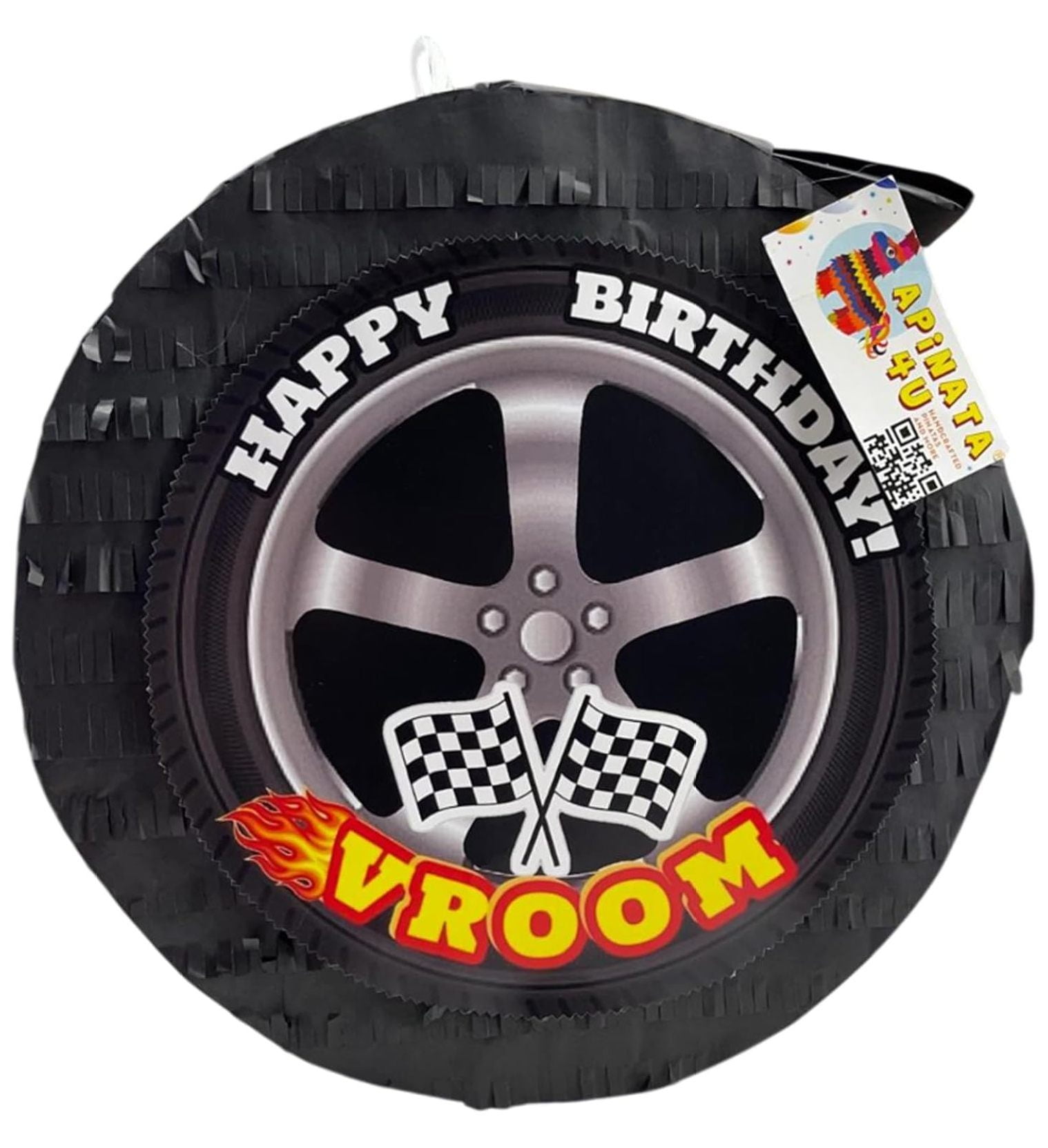 APINATA4U Race Car Tire Pinata, Black Design, Motorsport Themed Party ...
