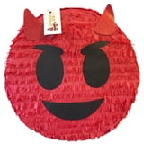 APINATA4U Red Emoticon Pinata 16" - Walmart.com