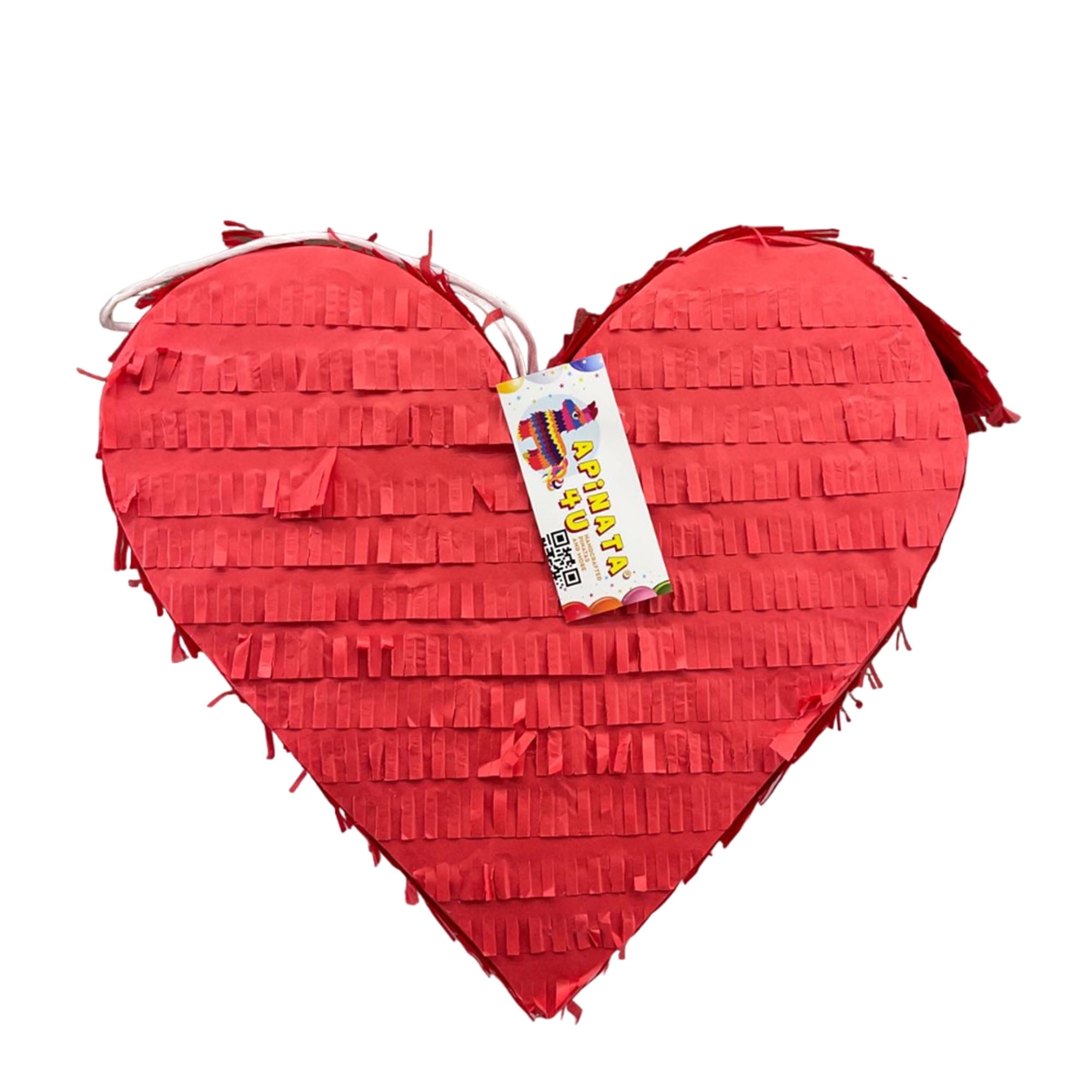 Handcrafted Red Heart Pinata, Fully Assembled, 20" Tall, Custom Made ...