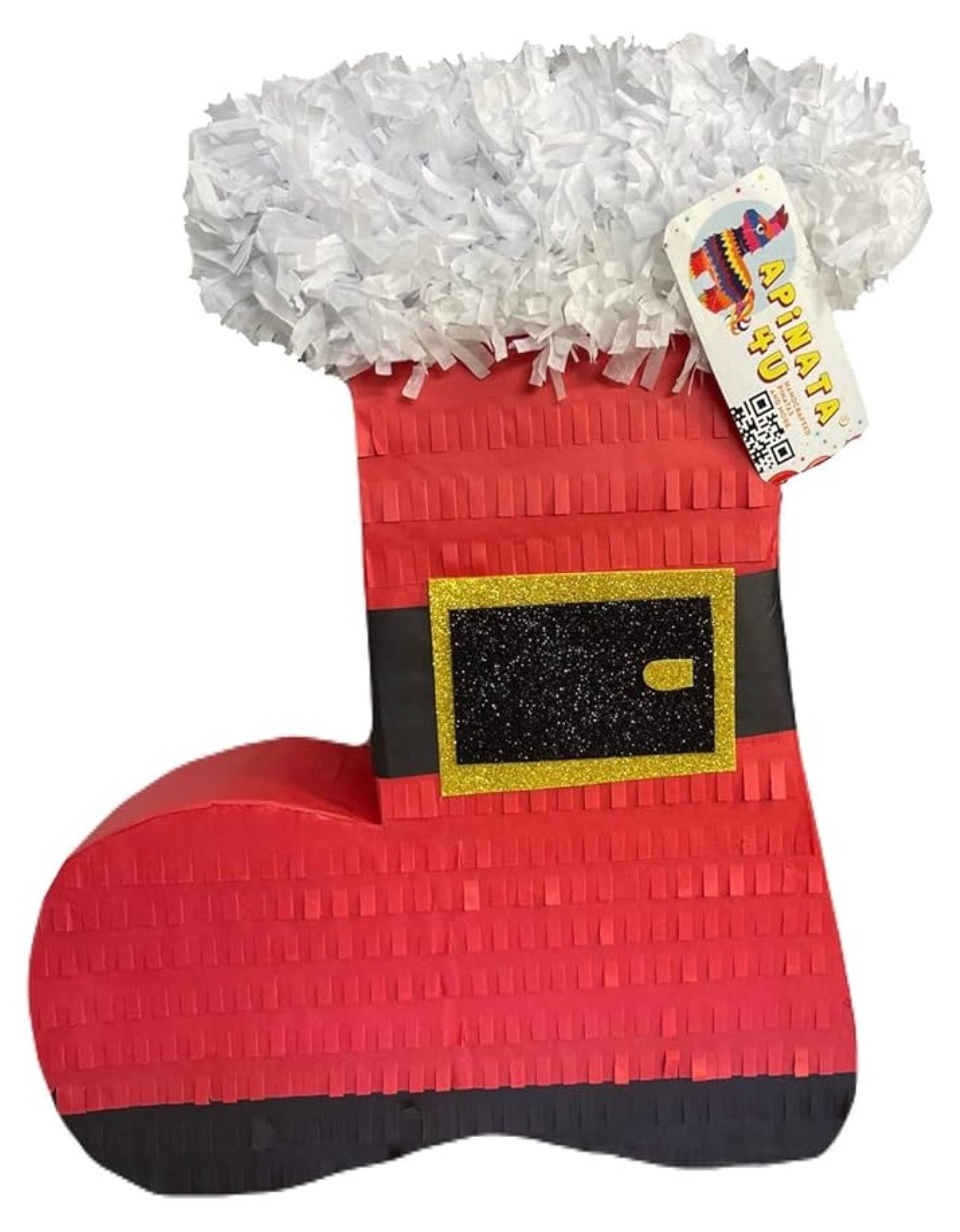 APINATA4U Santa Claus Boot Pinata, Handmade Christmas Stocking Pinata ...