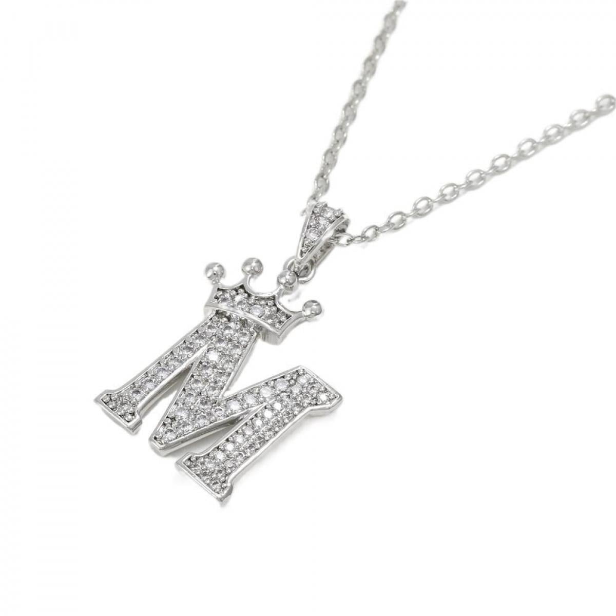 APIPEE Jewelry Initial Pendant Necklace for Men Womens, 925 Sterling ...