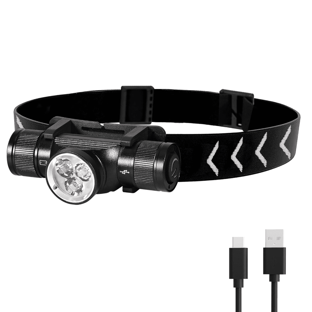 APLOS H330 Headlamp Flashlight Rechargeable - 1500 Lumen LED Headlight ...