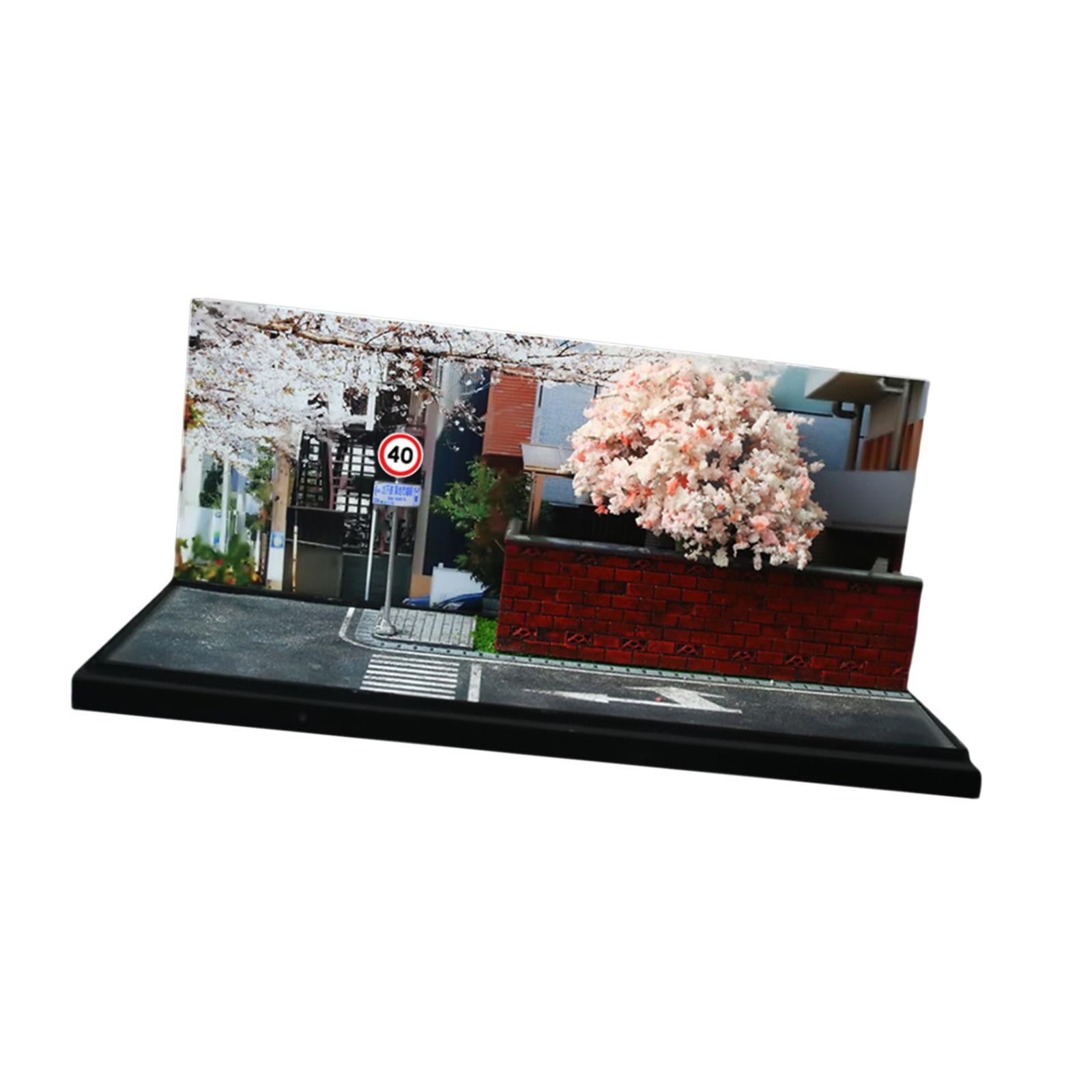 APLVFFZH 1/64 Car Scene Model Car Garage Diorama Diorama Backdrop Scene ...