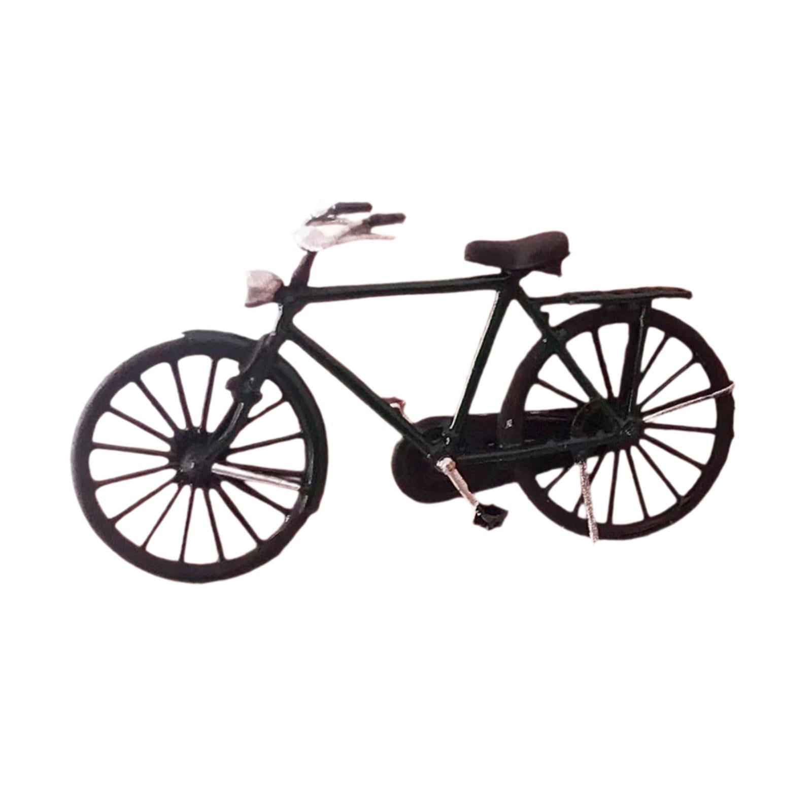 APLVFFZH 1/64 Miniature Figure Tiny 3D Painted Miniature Bike Model ...