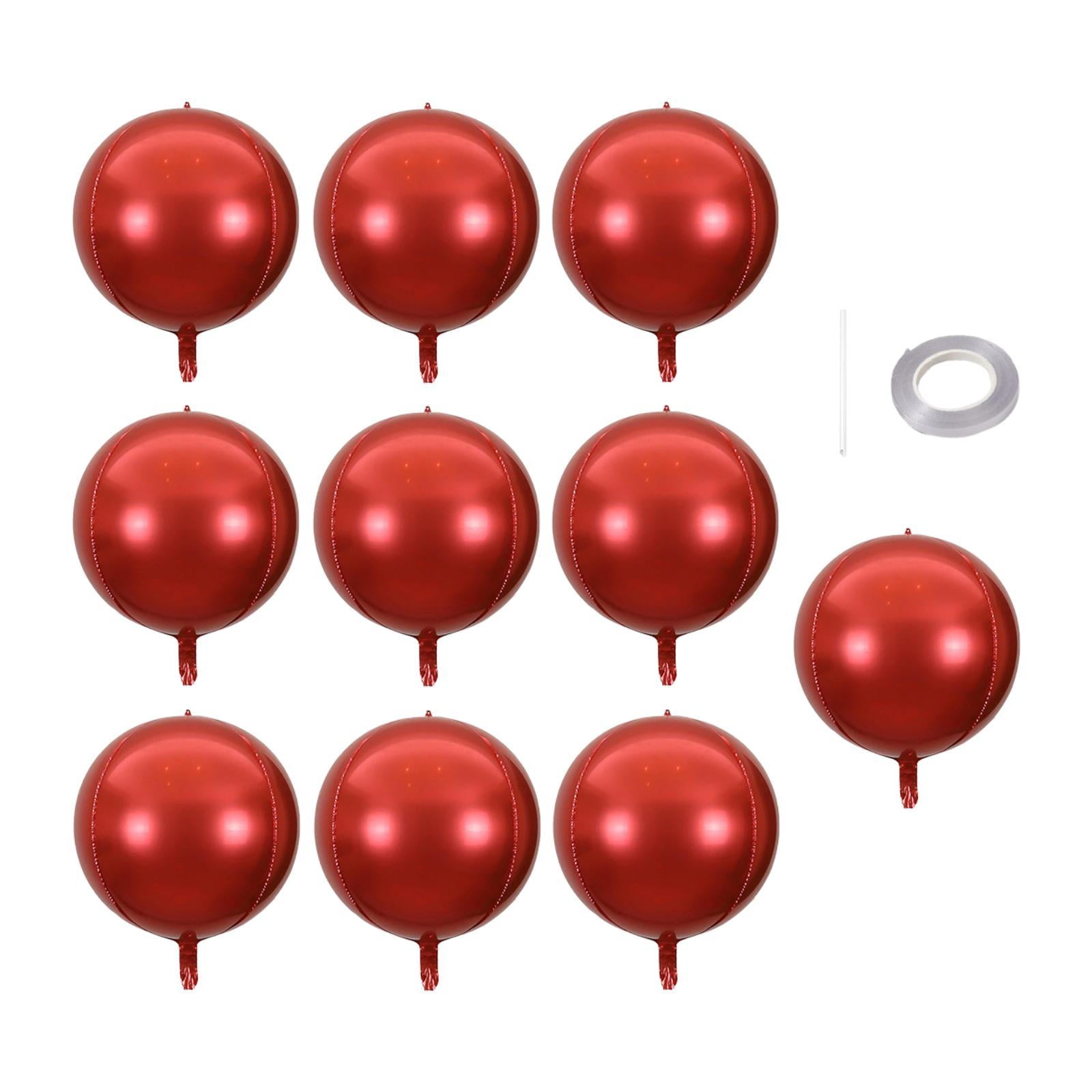APLVFFZH 10 Pack 22 Inch Foil Balloons with Tape And Inflation Tube ...
